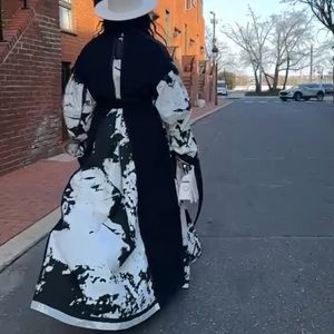 maison blanche | Jackets & Coats | Maison Blanche Blak White Long ...